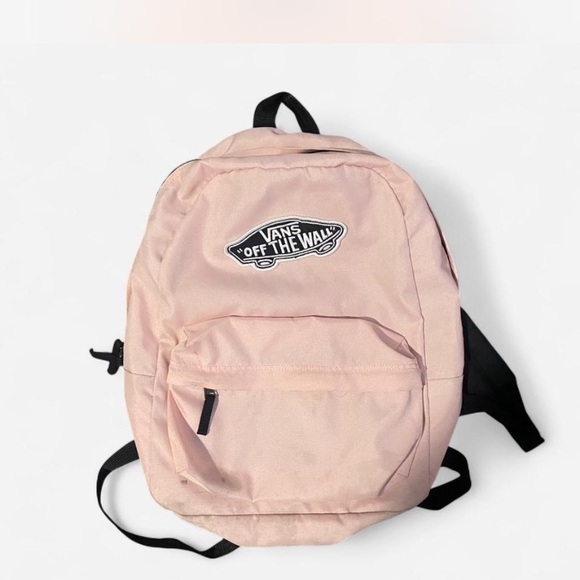 Vans | Accessories | Vans Light Pink Backpack With Logo | Poshmark